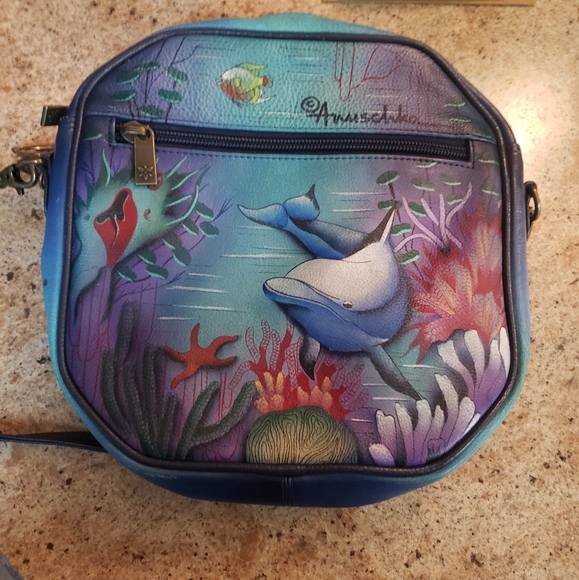 Anuschka | Bags | Anushka Hand Painted Purse | Poshmark